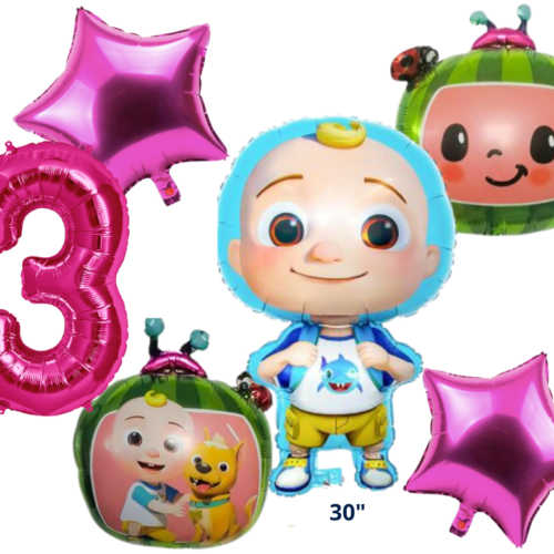 Cocomelon Balloons - Maria's Parties - Party Supplies Balloons and Gifts