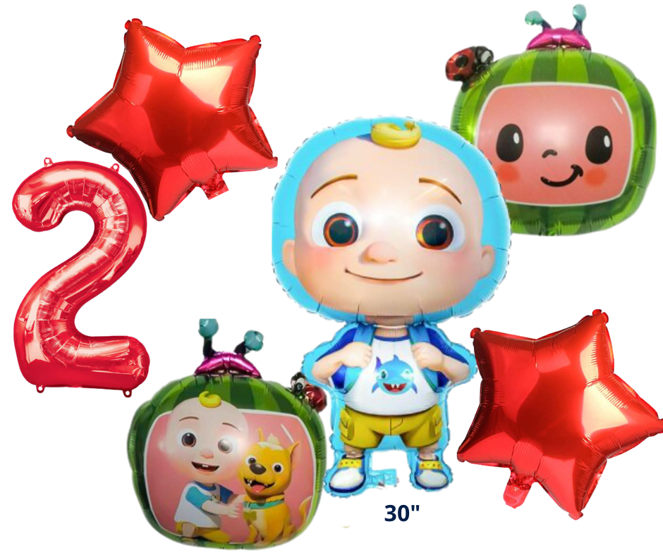 Cocomelon Foil Balloons - Birthday Balloons Decoration Supplies