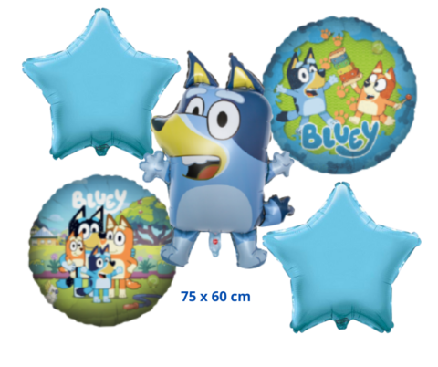 Bluey Bingo Themed Foil Balloon set - Maria's Parties